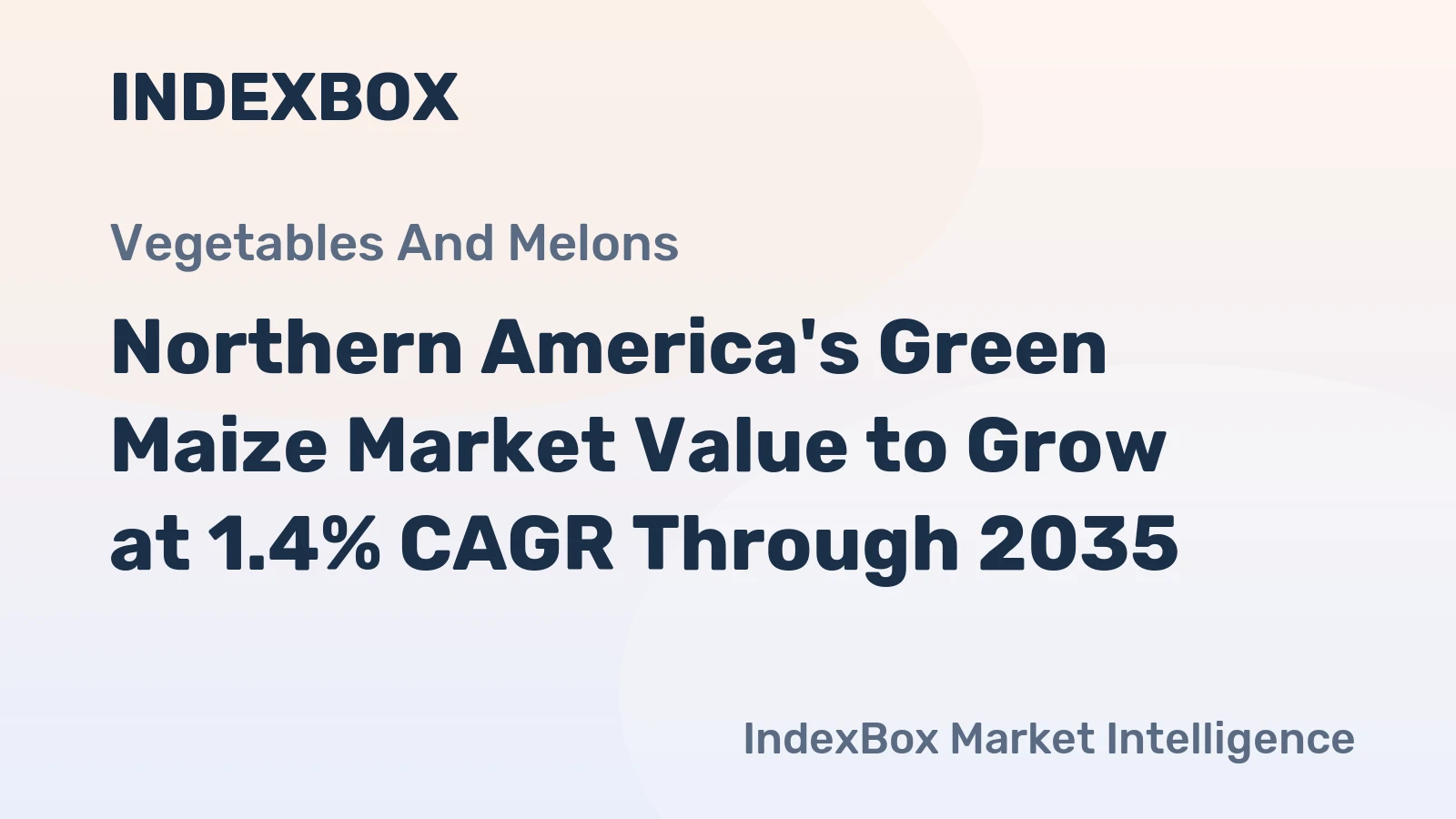 Northern America's Green Maize Market Value to Grow at 1.4% CAGR Through 2035