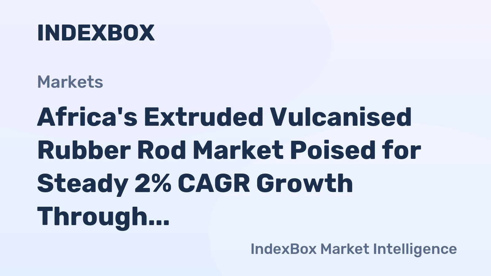 Africa's Extruded Vulcanised Rubber Rod Market Poised for Steady 2% CAGR Growth Through 2035
