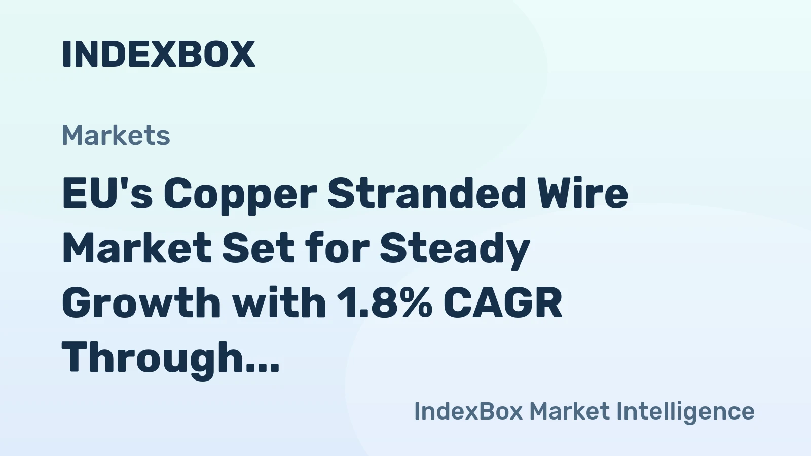 EU's Copper Stranded Wire Market Set for Steady Growth with 1.8% CAGR Through 2035