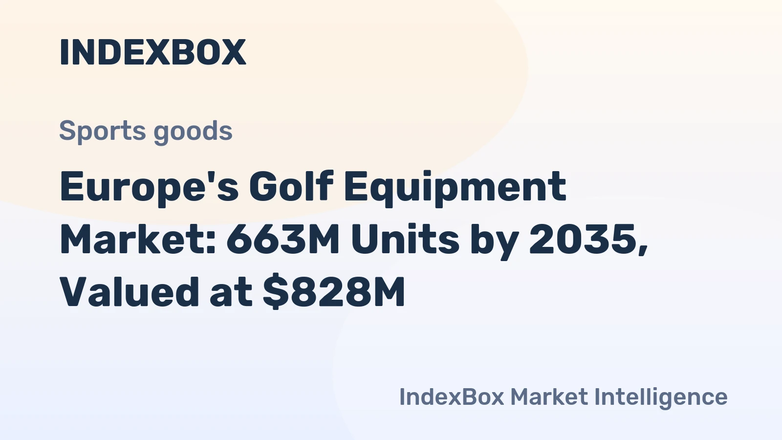 Europe's Golf Equipment Market: 663M Units by 2035, Valued at $828M