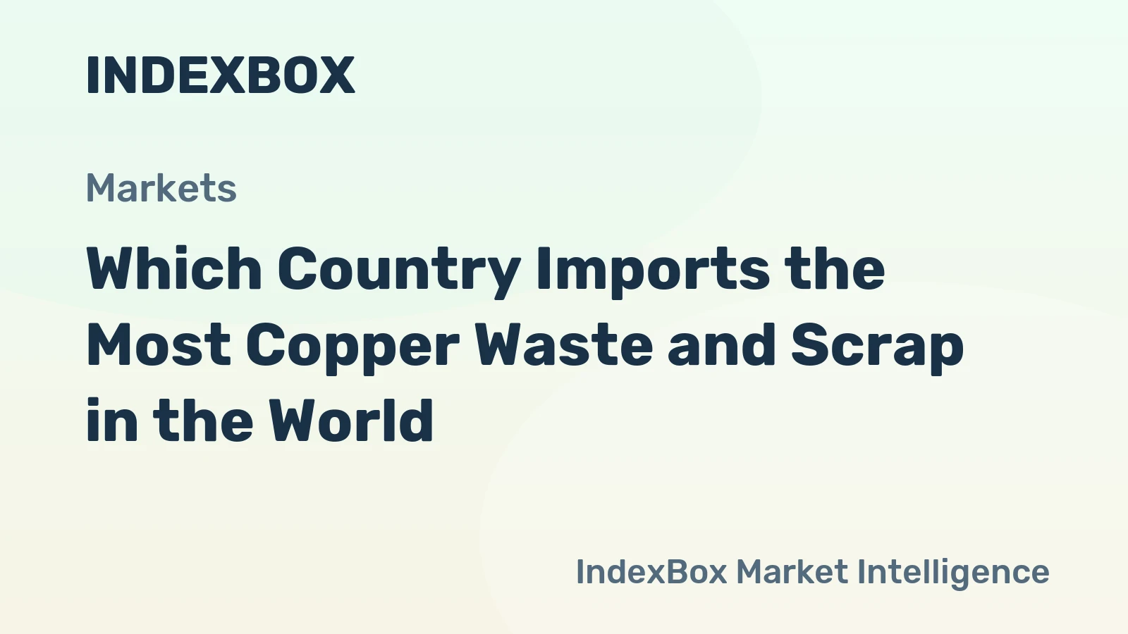 Which Country Imports the Most Copper Waste and Scrap in the World?