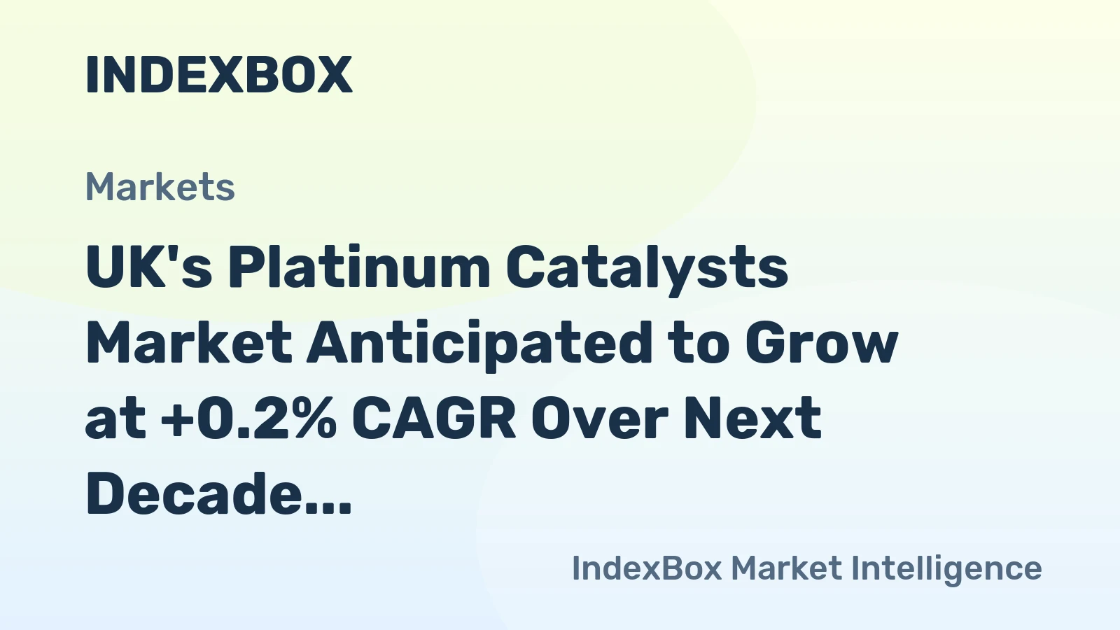 UK's Platinum Catalysts Market Anticipated to Grow at +0.2% CAGR Over Next Decade