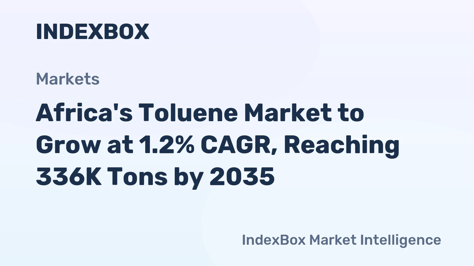 Africa's Toluene Market to Grow at 1.2% CAGR, Reaching 336K Tons by 2035