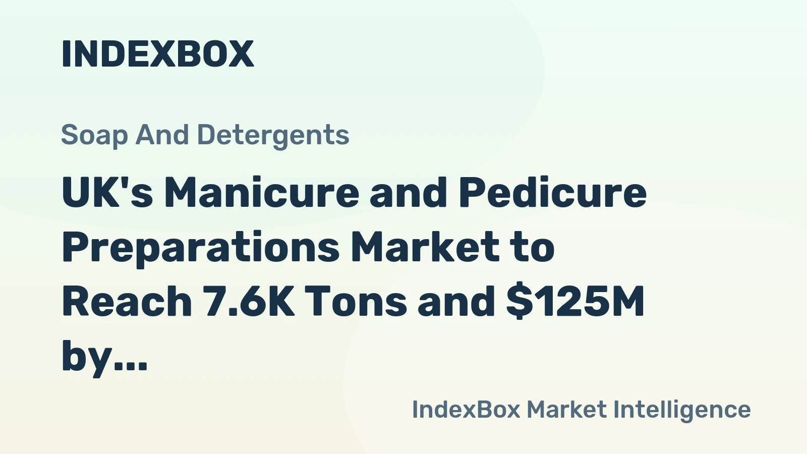 UK's Manicure and Pedicure Preparations Market to Reach 7.6K Tons and $125M by 2035