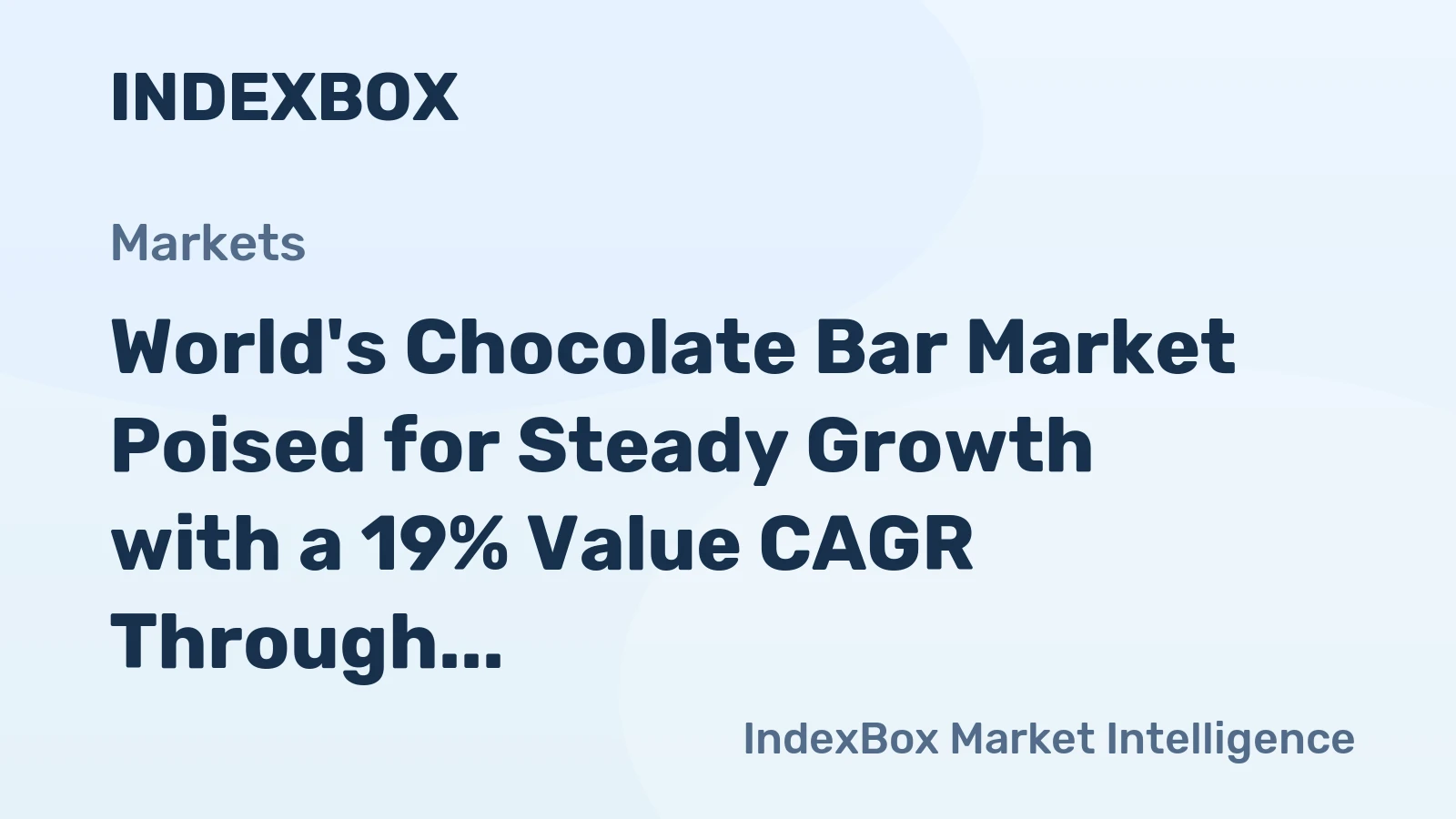 World's Chocolate Bar Market Poised for Steady Growth with a 19% Value CAGR Through 2035