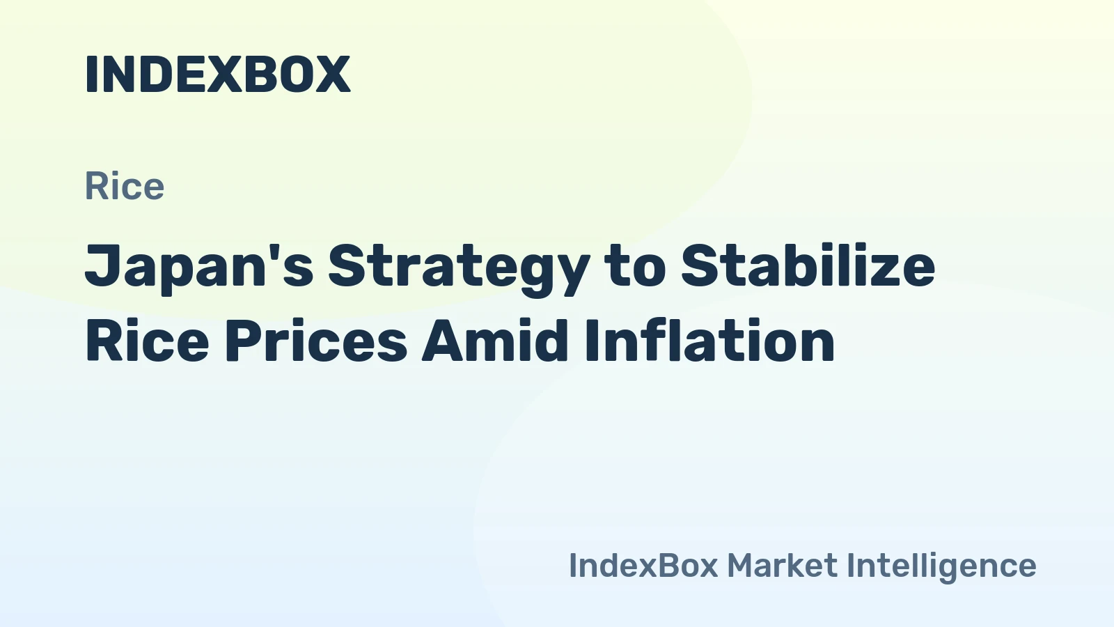 Japan's Strategy to Stabilize Rice Prices Amid Inflation