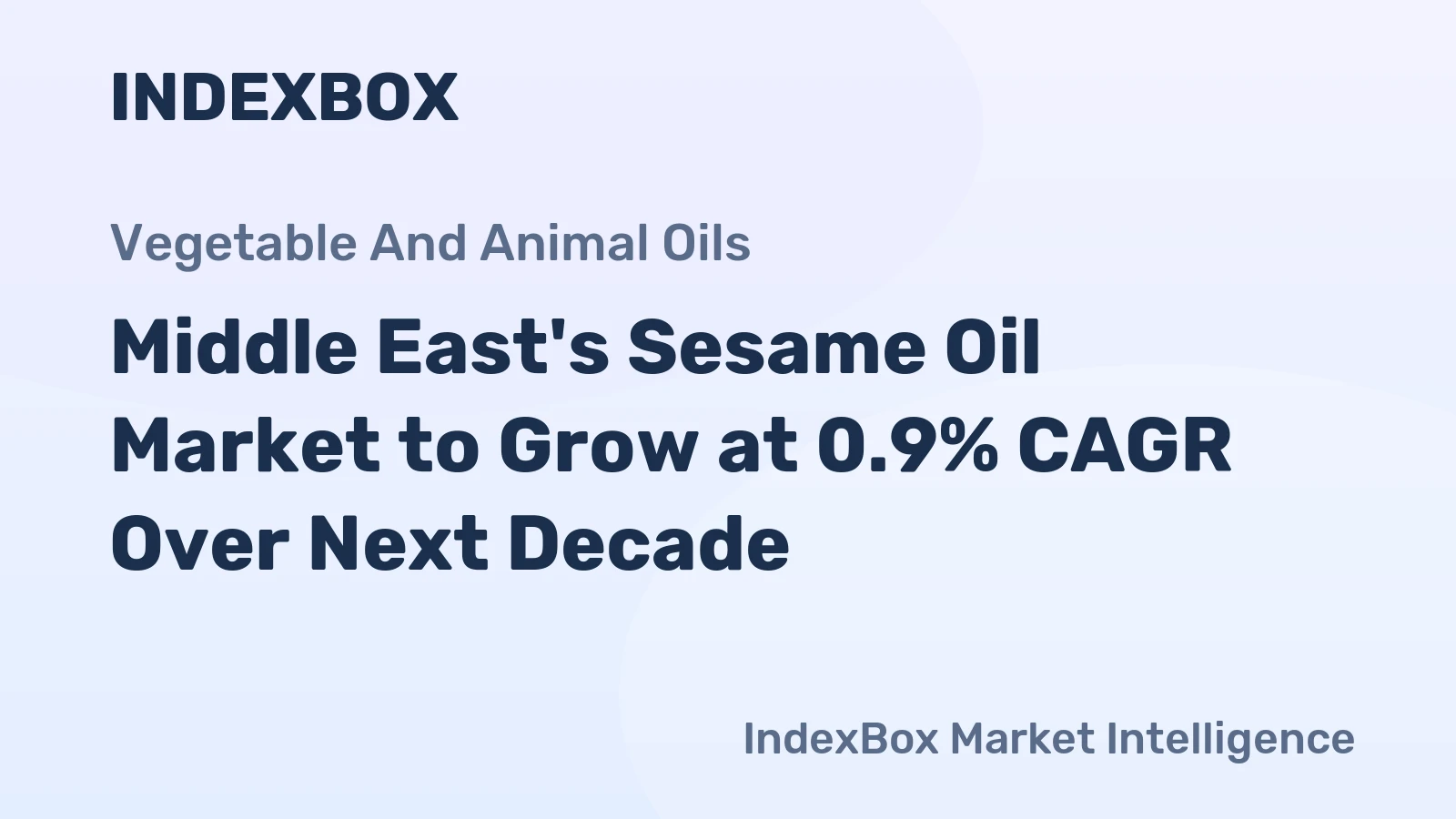 Middle East's Sesame Oil Market to Grow at 0.9% CAGR Over Next Decade