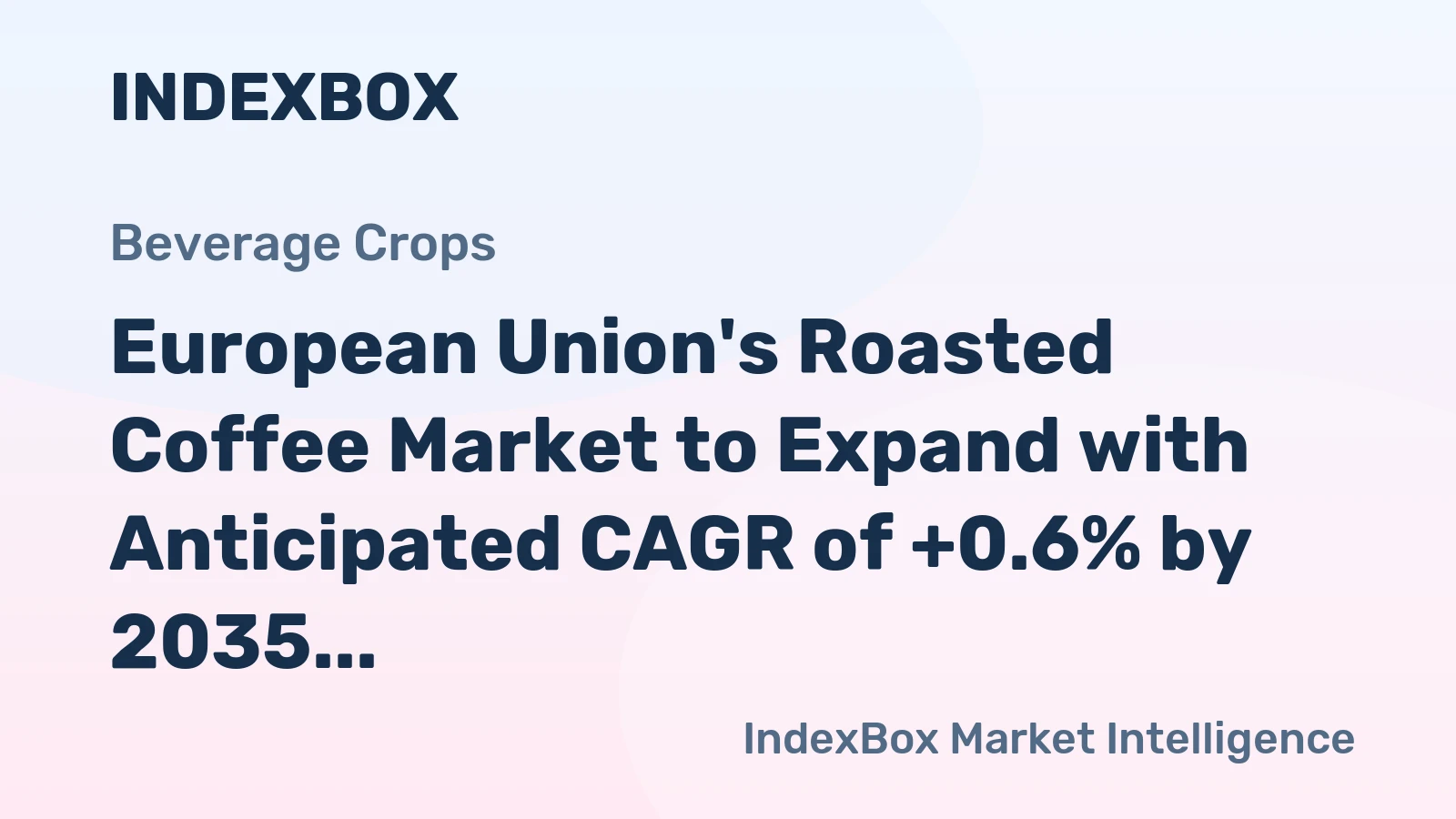 European Union's Roasted Coffee Market to Expand with Anticipated CAGR of +0.6% by 2035