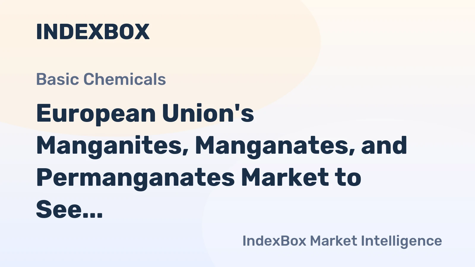 European Union's Manganites, Manganates, and Permanganates Market to See +1.4% CAGR Growth by 2035