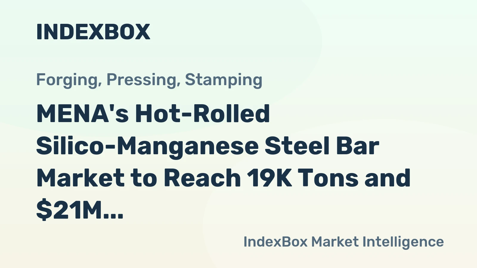 MENA's Hot-Rolled Silico-Manganese Steel Bar Market to Reach 19K Tons and $21M by 2035