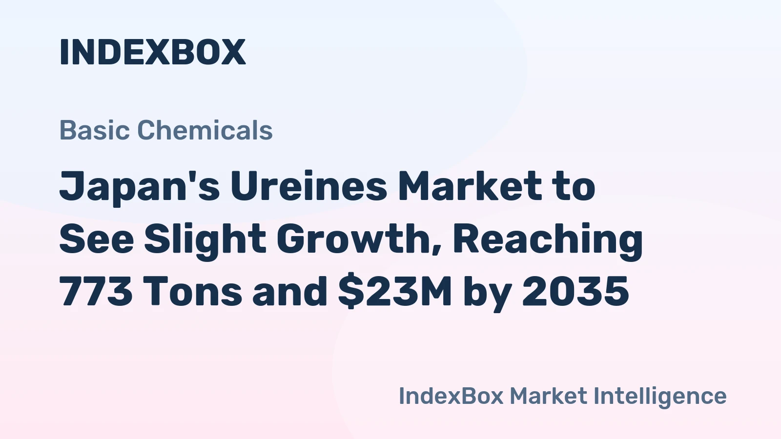 Japan's Ureines Market to See Slight Growth, Reaching 773 Tons and $23M by 2035