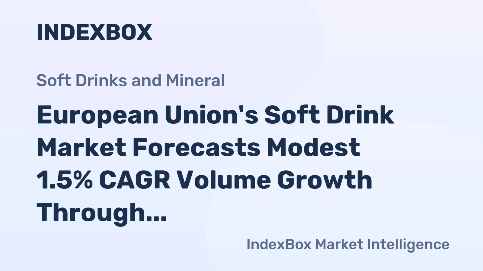 European Union's Soft Drink Market Forecasts Modest 1.5% CAGR Volume Growth Through 2035