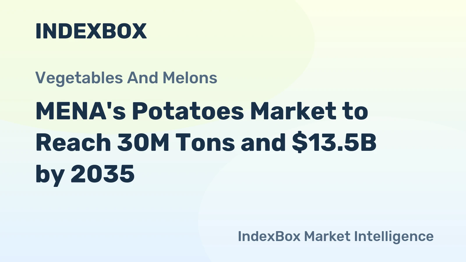 MENA's Potatoes Market to Reach 30M Tons and $13.5B by 2035