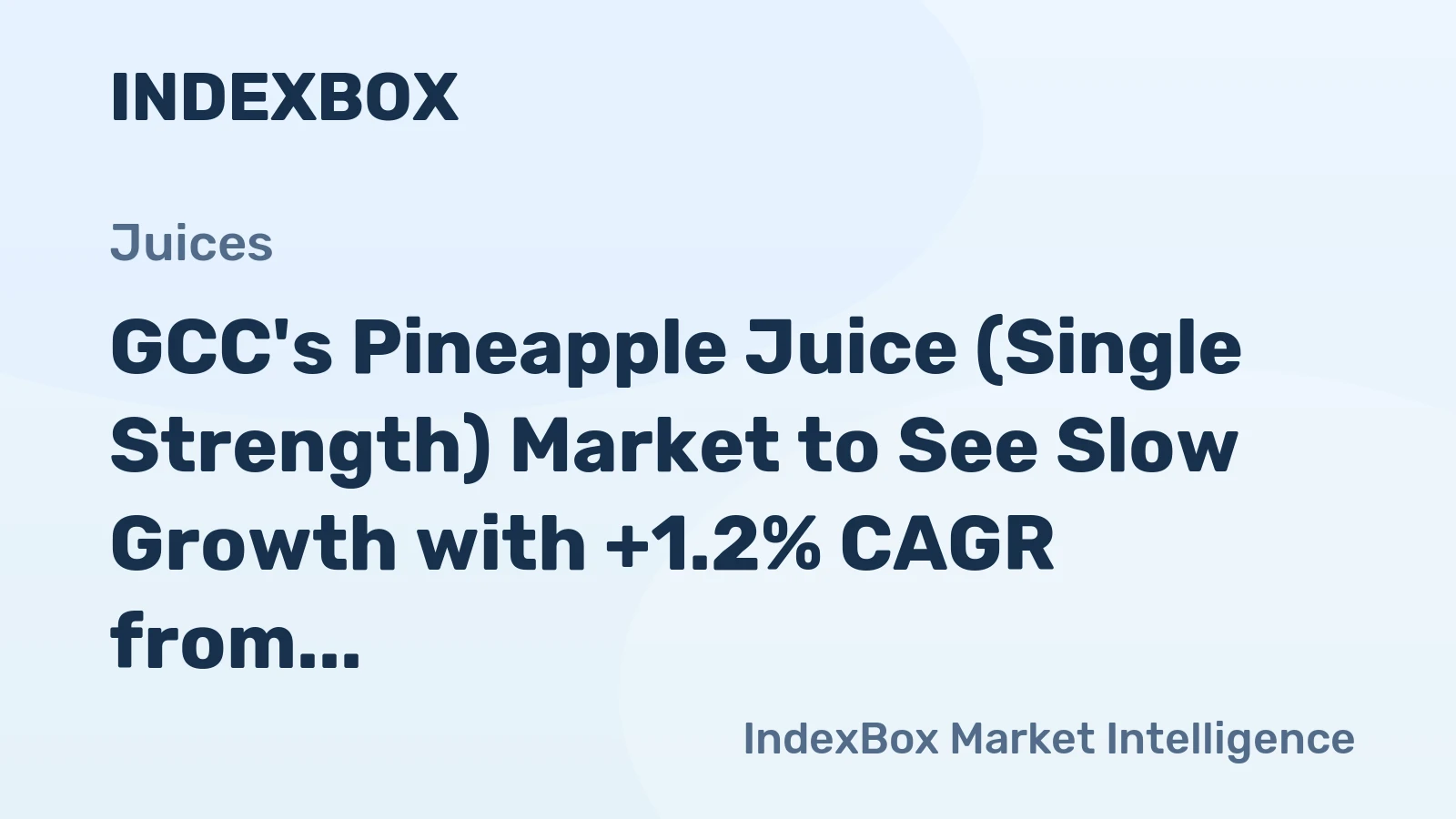 GCC's Pineapple Juice (Single Strength) Market to See Slow Growth with +1.2% CAGR from 2024-2035, Reaching 16K tons