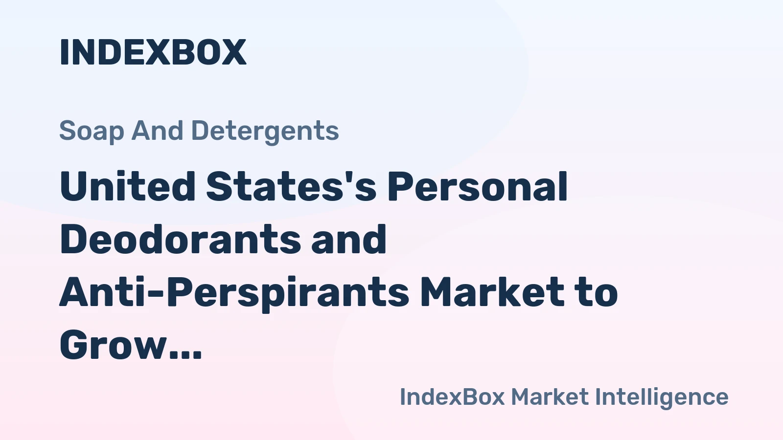 United States's Personal Deodorants and Anti-Perspirants Market to Grow at a CAGR of +0.1% Over Next Decade