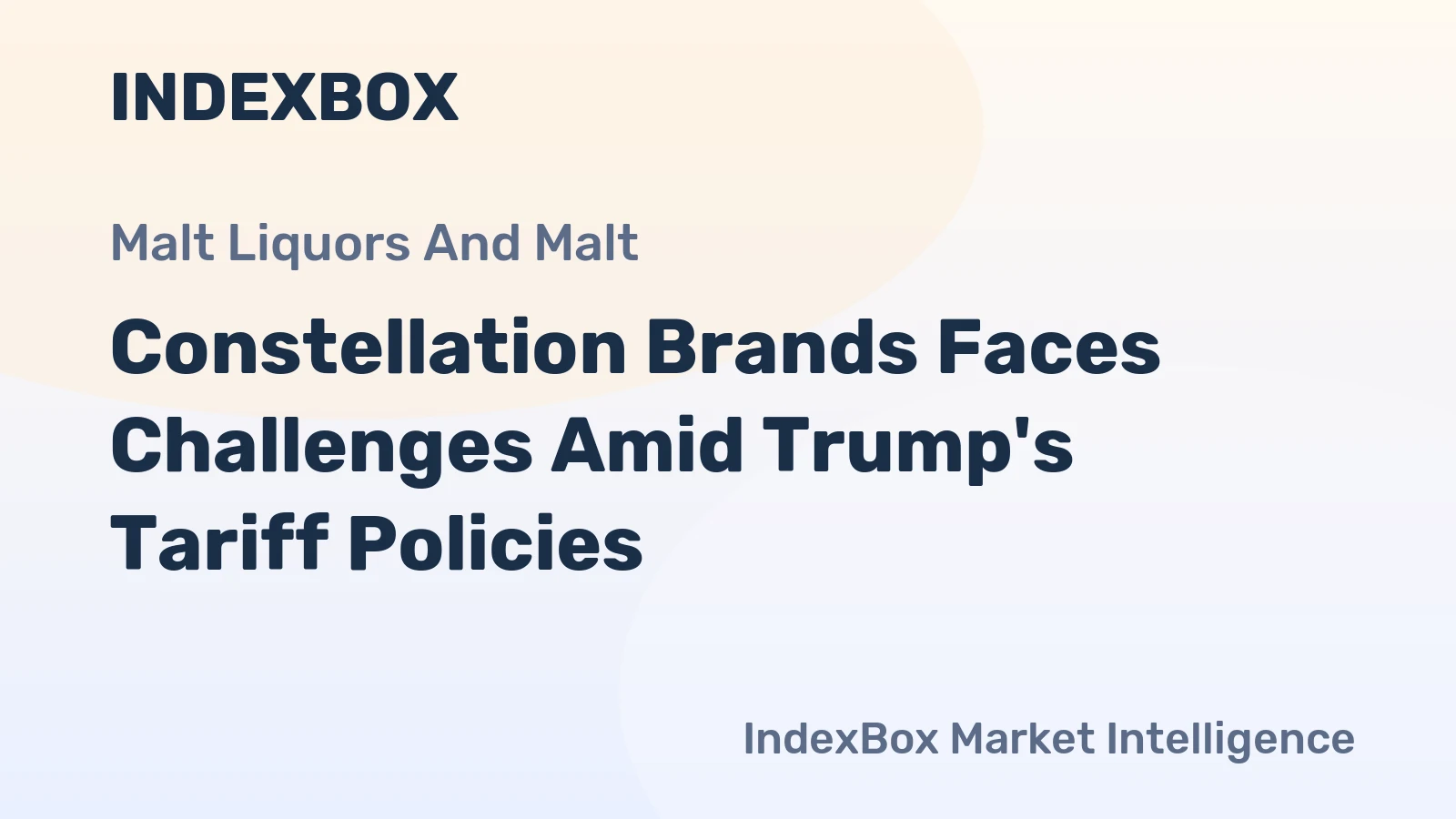 Constellation Brands Faces Challenges Amid Trump's Tariff Policies