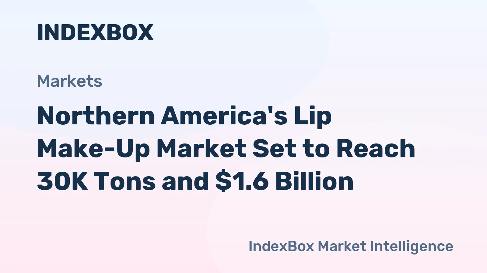 Northern America's Lip Make-Up Market Set to Reach 30K Tons and $1.6 Billion