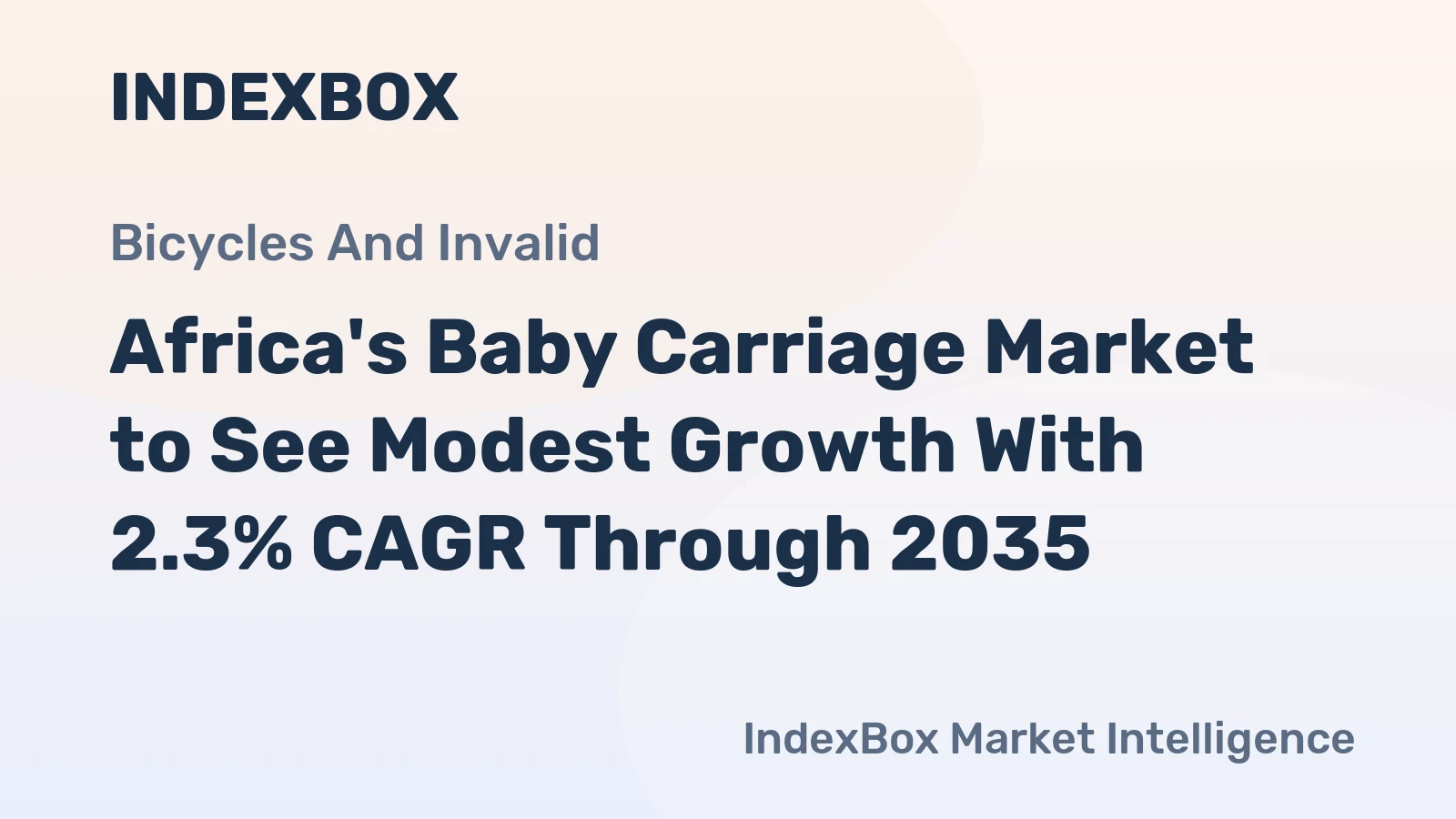Africa's Baby Carriage Market to See Modest Growth With 2.3% CAGR Through 2035