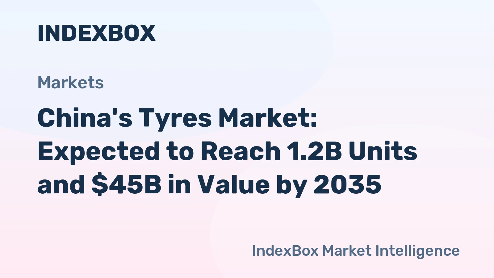 China's Tyres Market: Expected to Reach 1.2B Units and $45B in Value by 2035