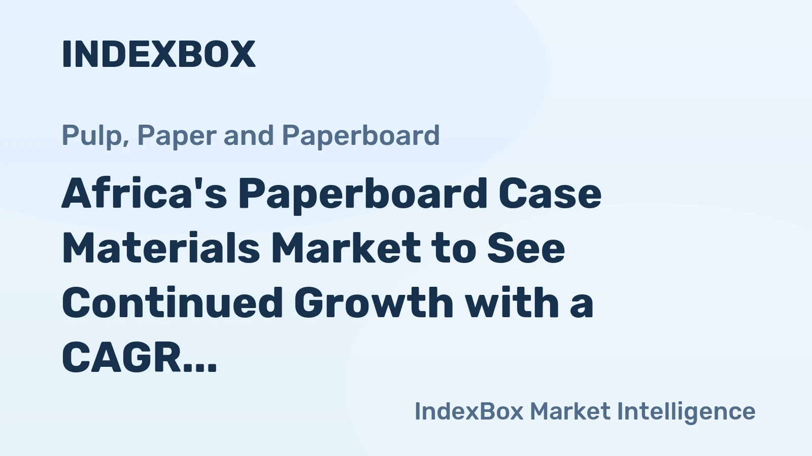 Africa's Paperboard Case Materials Market to See Continued Growth with a CAGR of +0.5% from 2024-2035