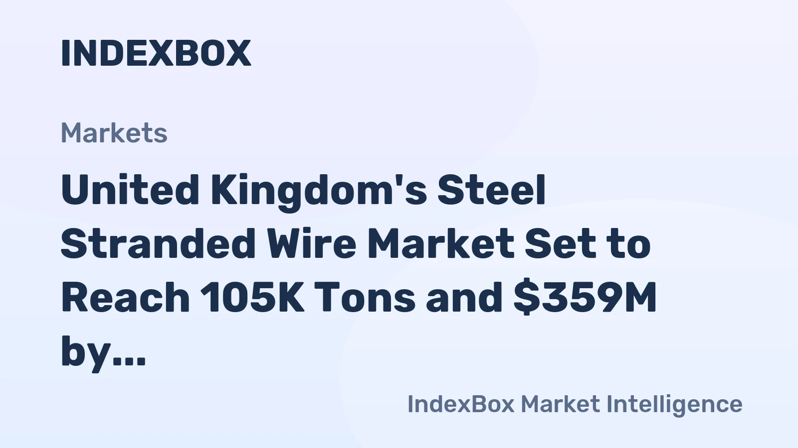 United Kingdom's Steel Stranded Wire Market Set to Reach 105K Tons and $359M by 2035