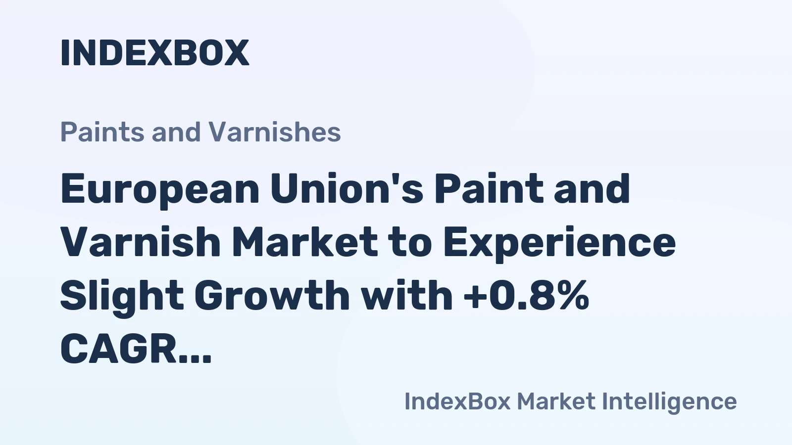 European Union's Paint and Varnish Market to Experience Slight Growth with +0.8% CAGR from 2024 to 2035