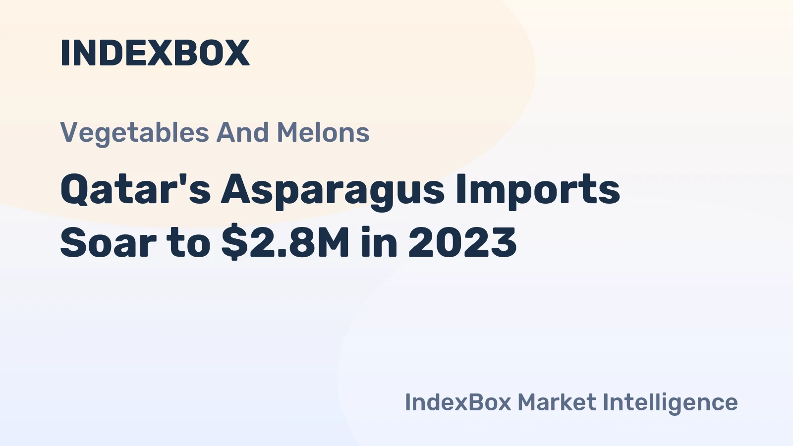 Qatar's Asparagus Imports Soar to $2.8M in 2023