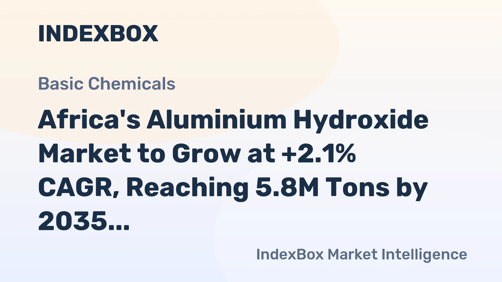 Africa's Aluminium Hydroxide Market to Grow at +2.1% CAGR, Reaching 5.8M Tons by 2035