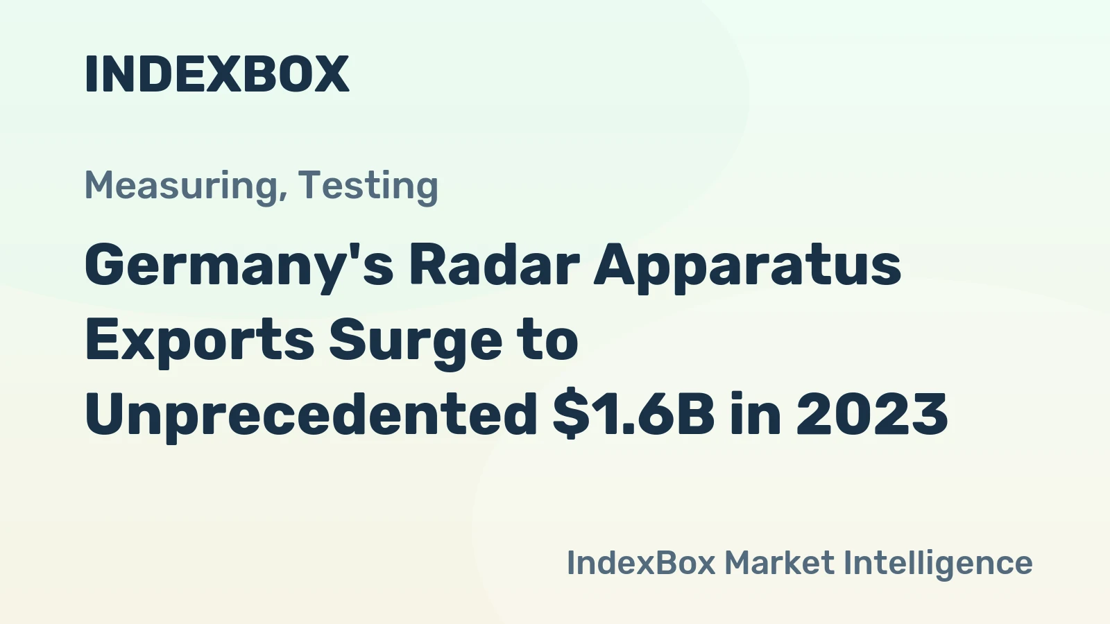 Germany's Radar Apparatus Exports Surge to Unprecedented $1.6B in 2023