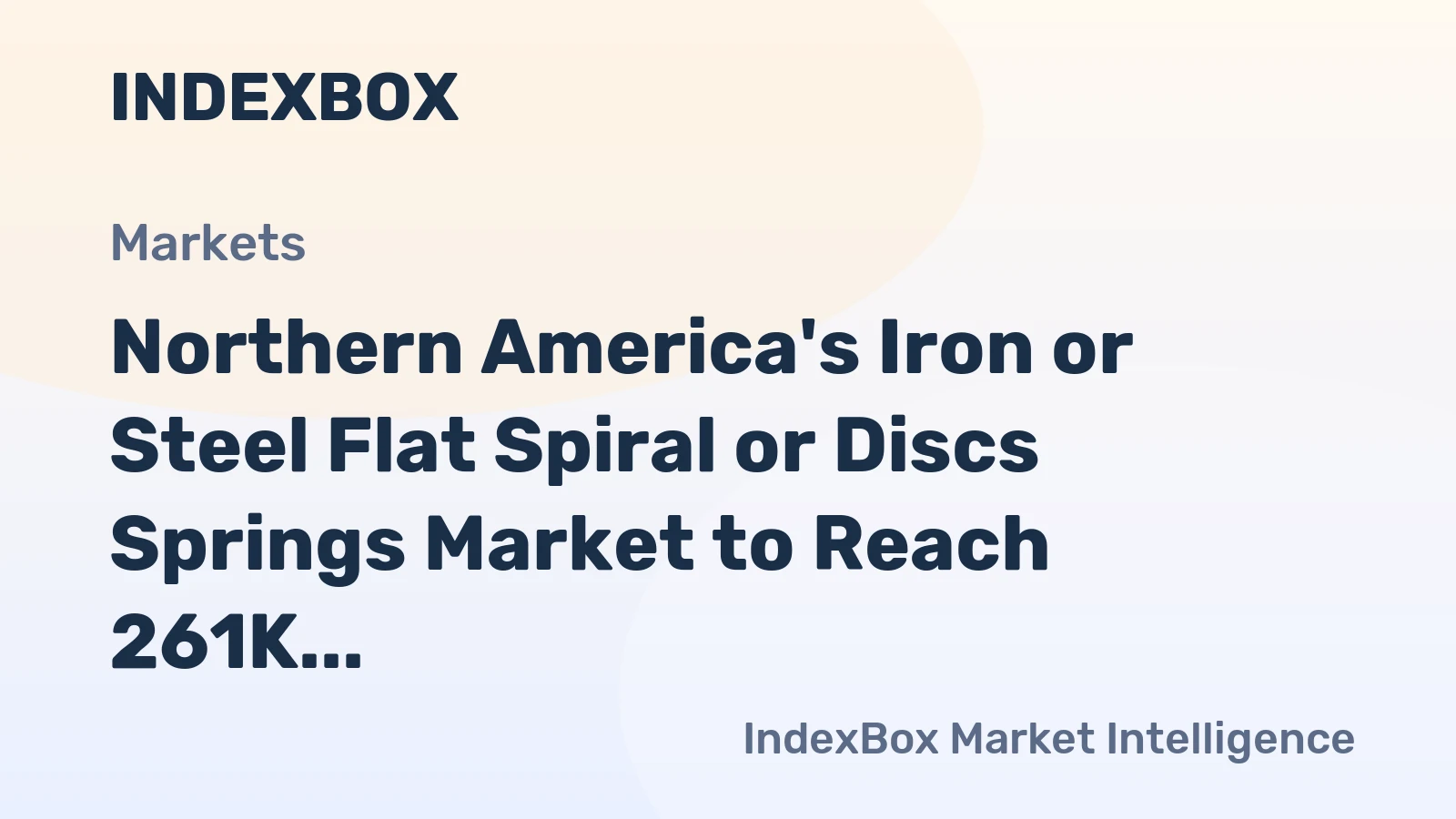 Northern America's Iron or Steel Flat Spiral or Discs Springs Market to Reach 261K Tons and $3.6B by 2035
