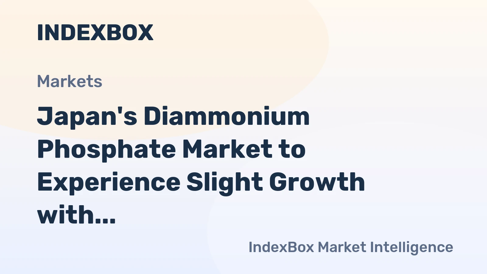 Japan's Diammonium Phosphate Market to Experience Slight Growth with +0.4% CAGR