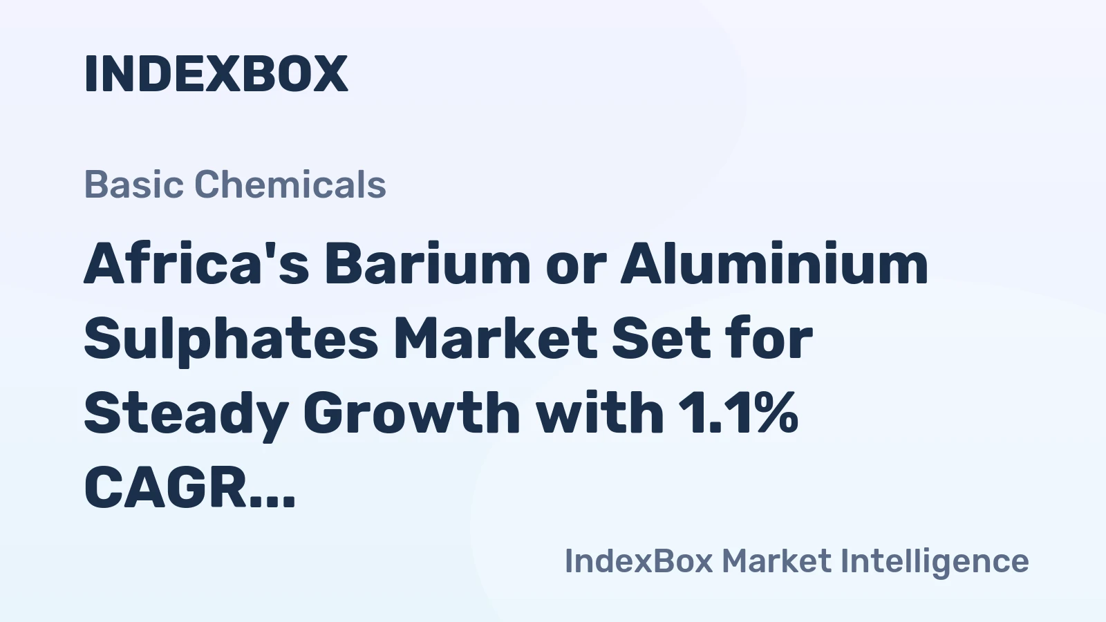 Africa's Barium or Aluminium Sulphates Market Set for Steady Growth with 1.1% CAGR Through 2035