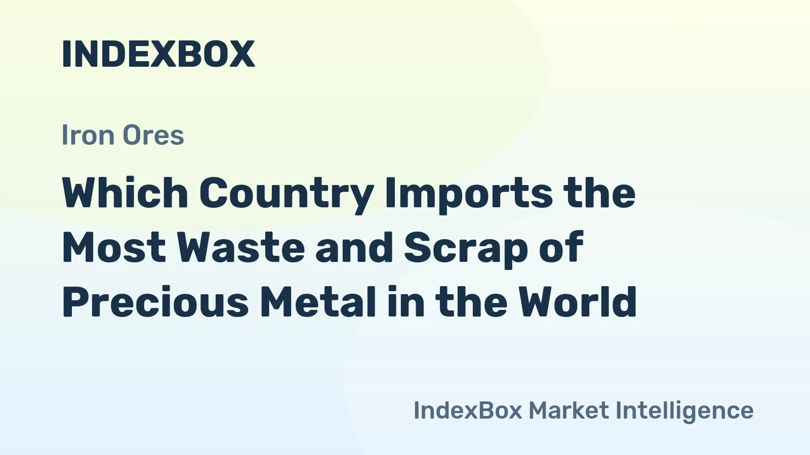 Which Country Imports the Most Waste and Scrap of Precious Metal in the World?