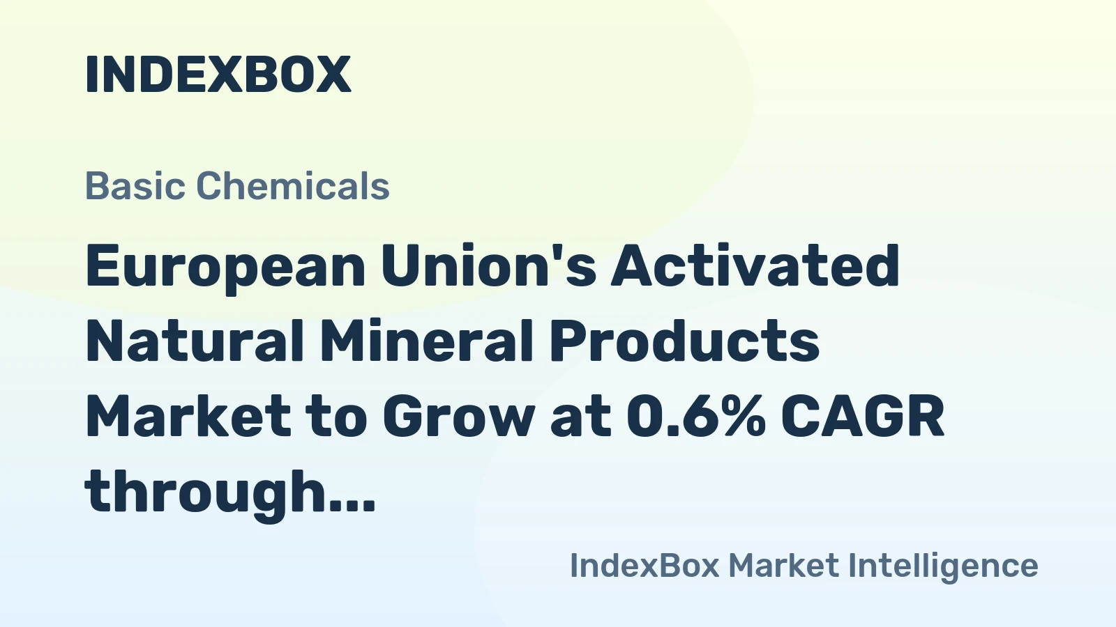 European Union's Activated Natural Mineral Products Market to Grow at 0.6% CAGR through 2035