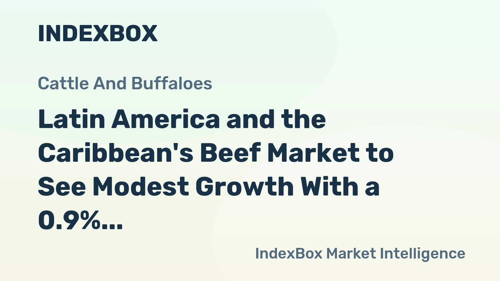 Latin America and the Caribbean's Beef Market to See Modest Growth With a 0.9% CAGR Through 2035
