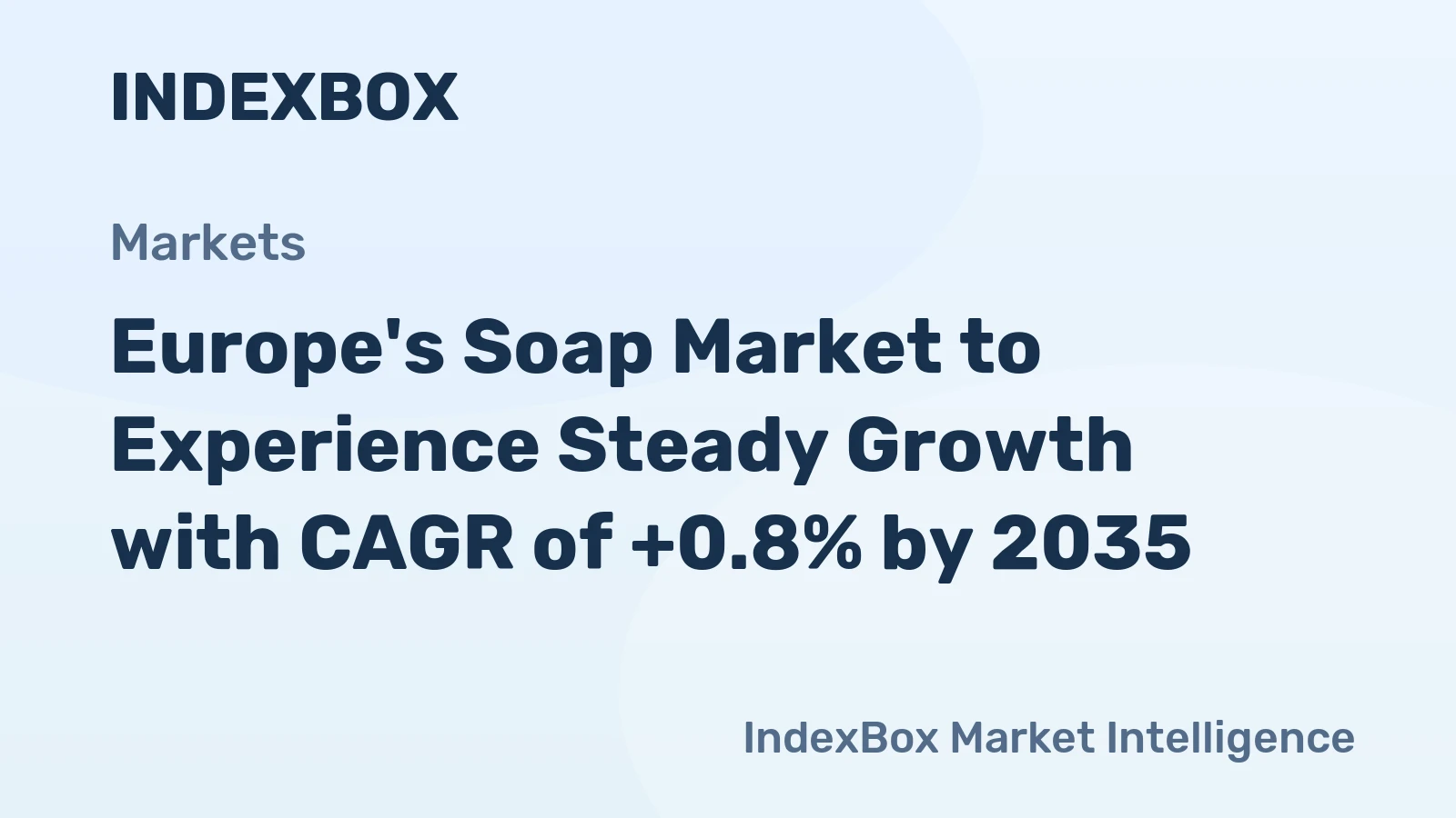 Europe's Soap Market to Experience Steady Growth with CAGR of +0.8% by 2035