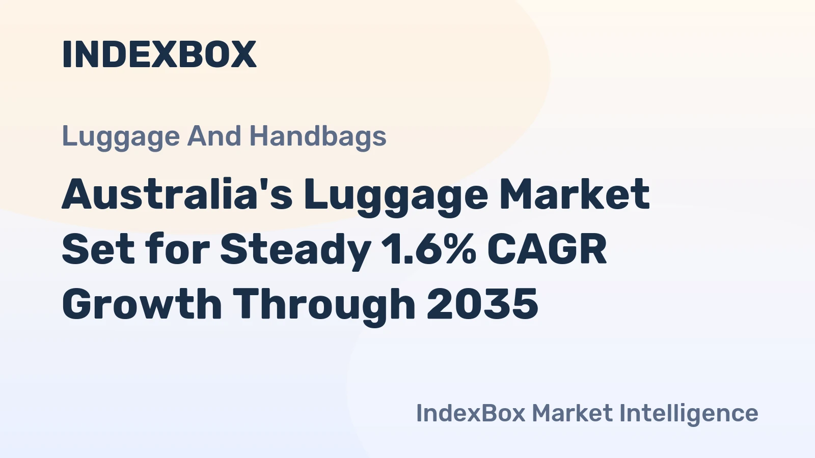 Australia's Luggage Market Set for Steady 1.6% CAGR Growth Through 2035