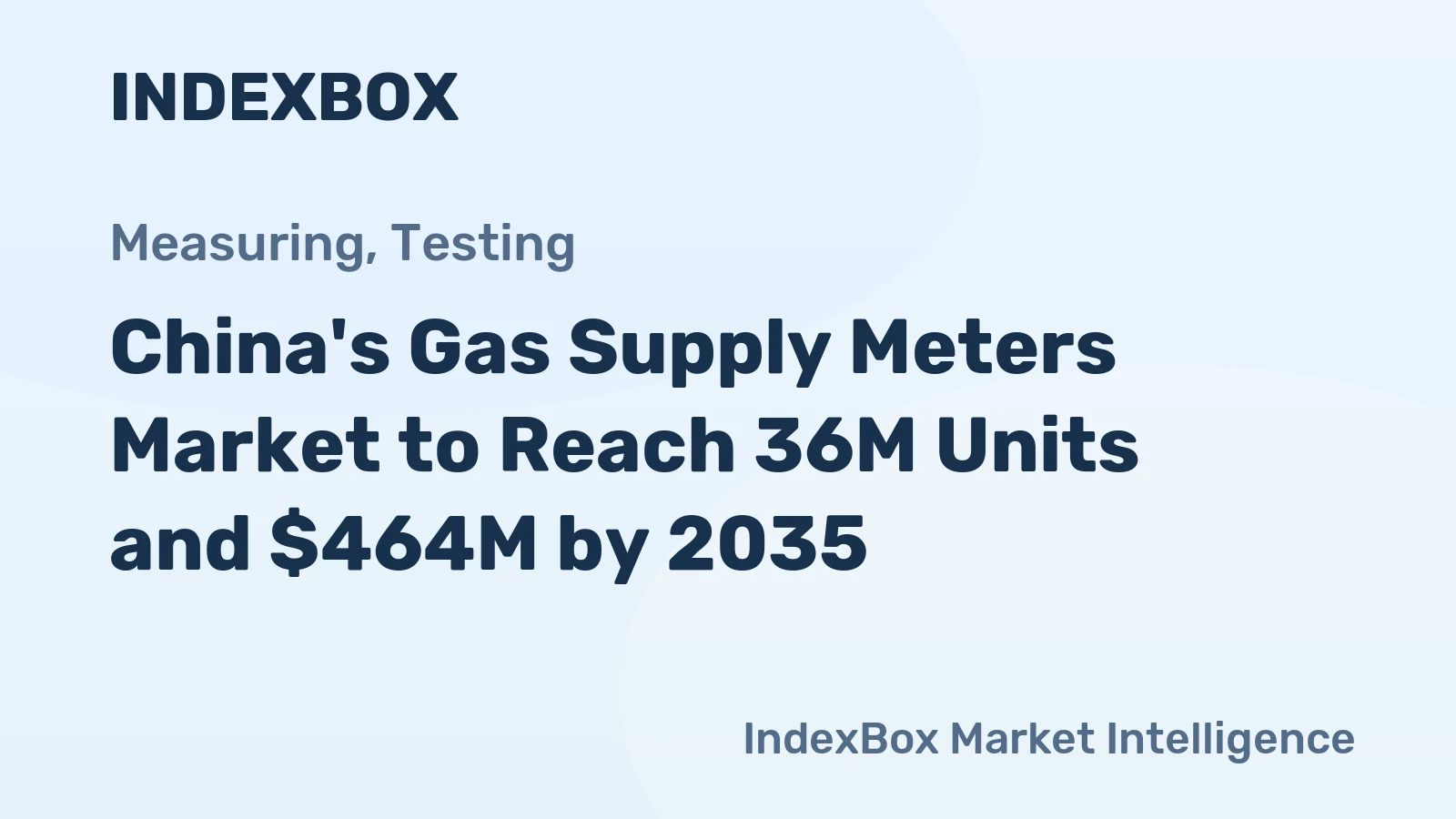 China's Gas Supply Meters Market to Reach 36M Units and $464M by 2035