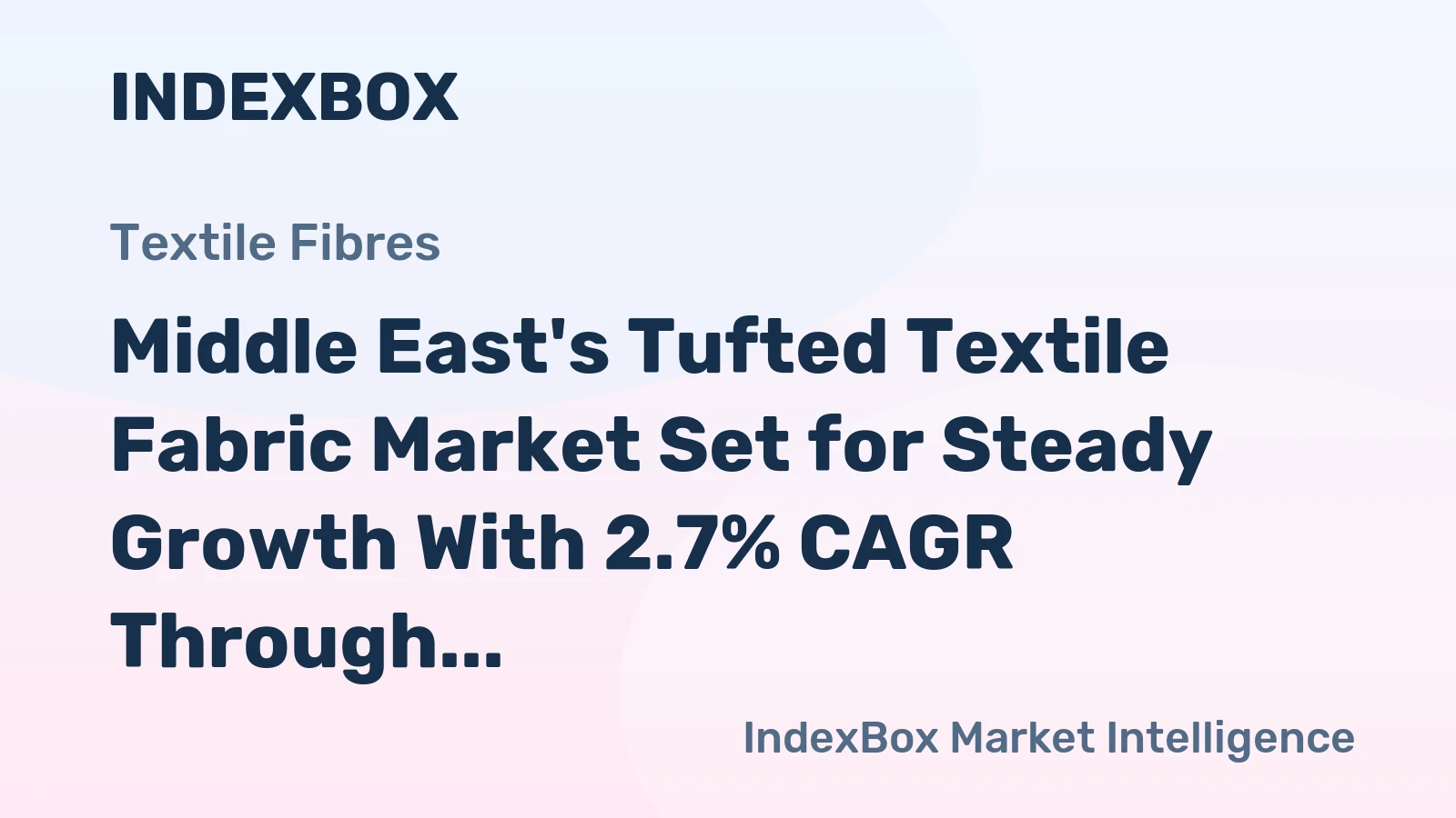 Middle East's Tufted Textile Fabric Market Set for Steady Growth With 2.7% CAGR Through 2035