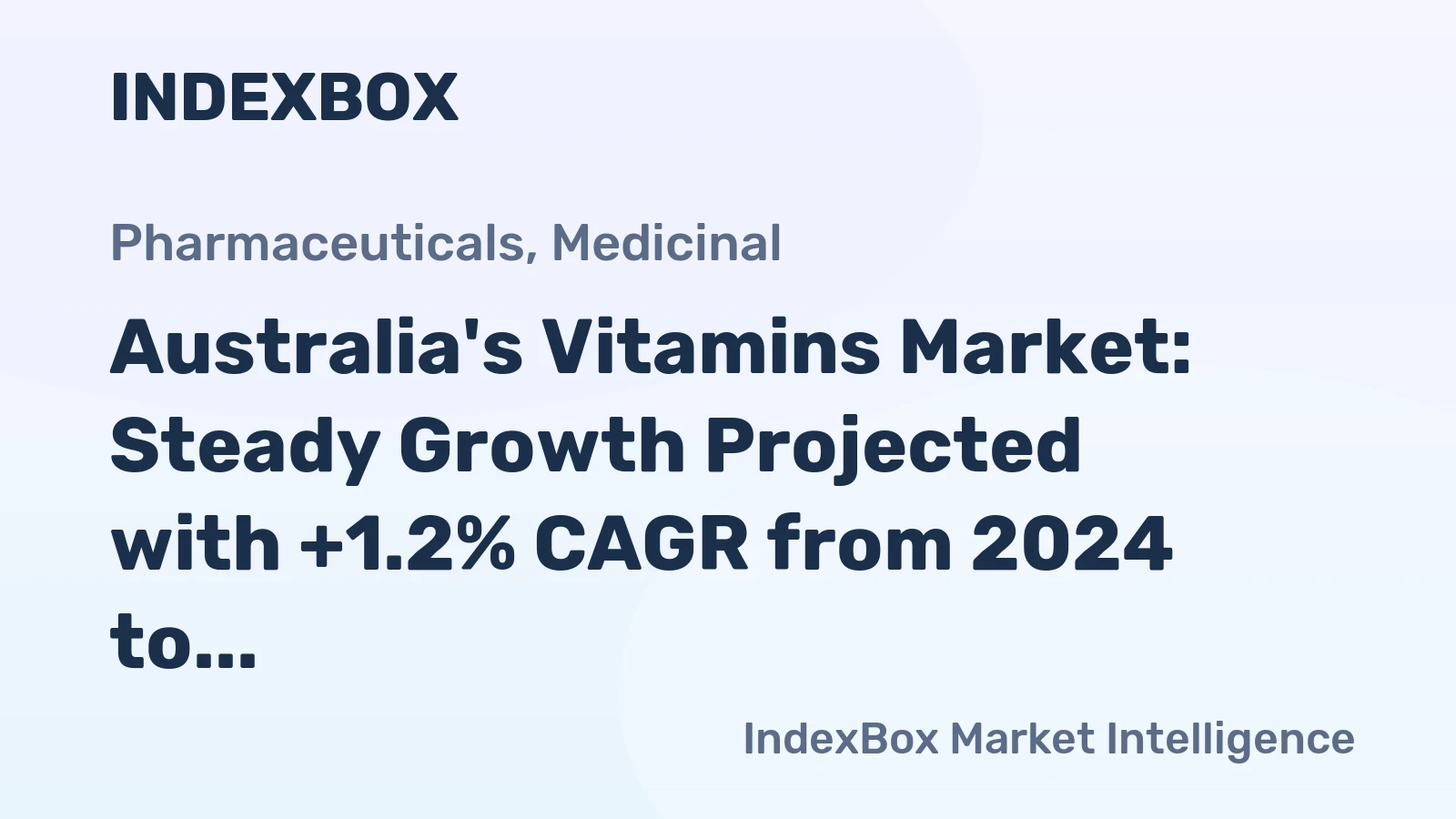 Australia's Vitamins Market: Steady Growth Projected with +1.2% CAGR from 2024 to 2035