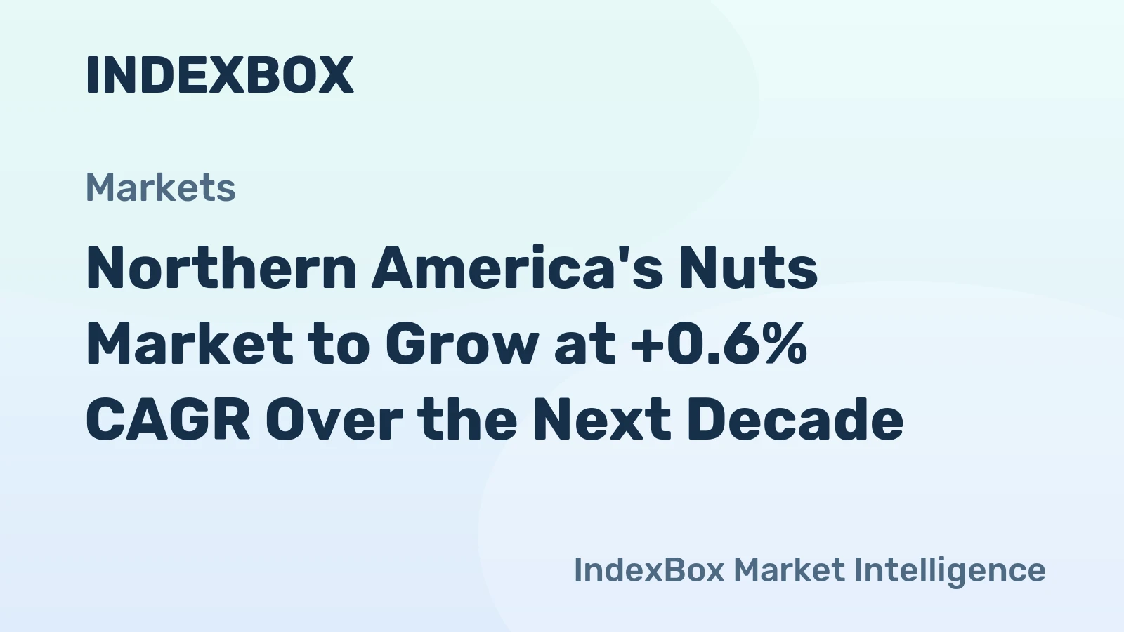 Northern America's Nuts Market to Grow at +0.6% CAGR Over the Next Decade