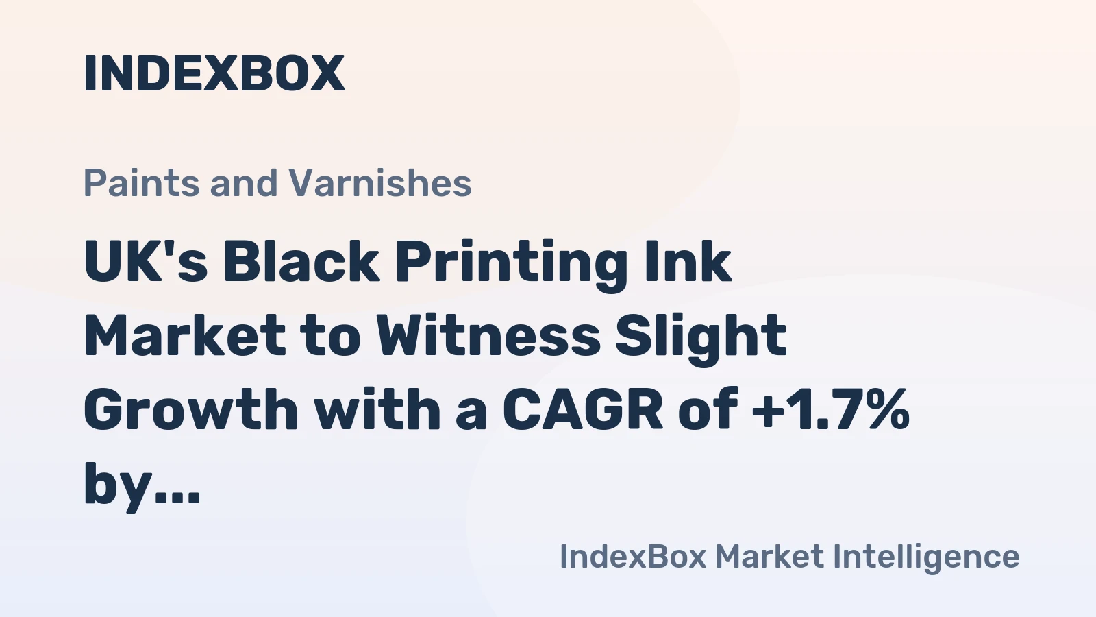 UK's Black Printing Ink Market to Witness Slight Growth with a CAGR of +1.7% by 2035