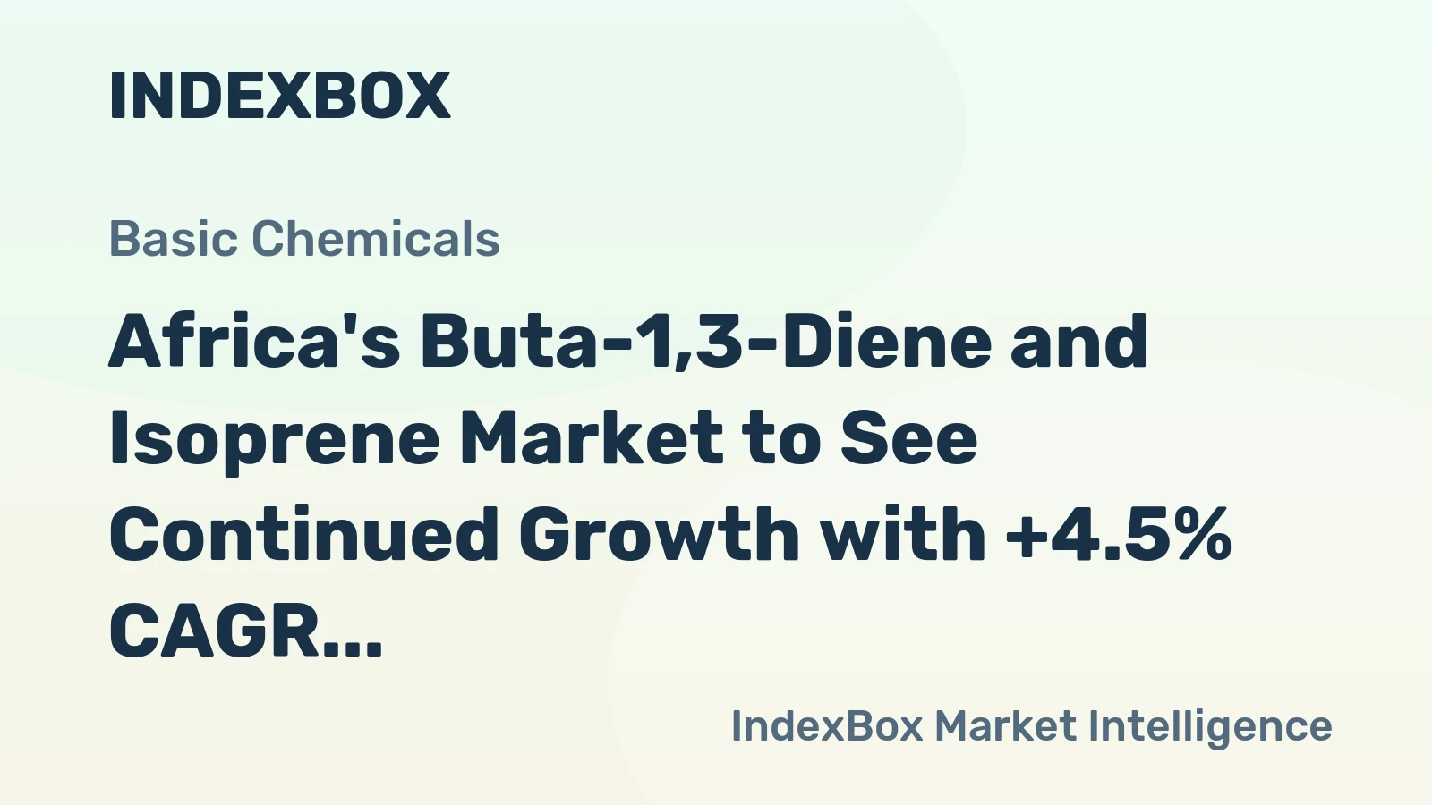 Africa's Buta-1,3-Diene and Isoprene Market to See Continued Growth with +4.5% CAGR Forecast