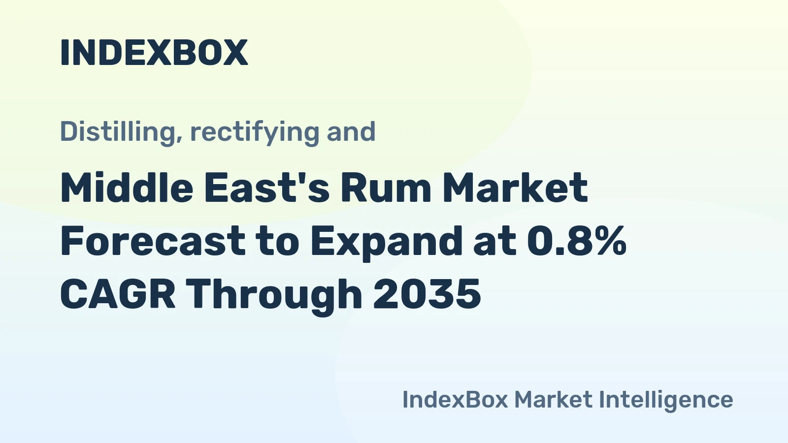 Middle East's Rum Market Forecast to Expand at 0.8% CAGR Through 2035