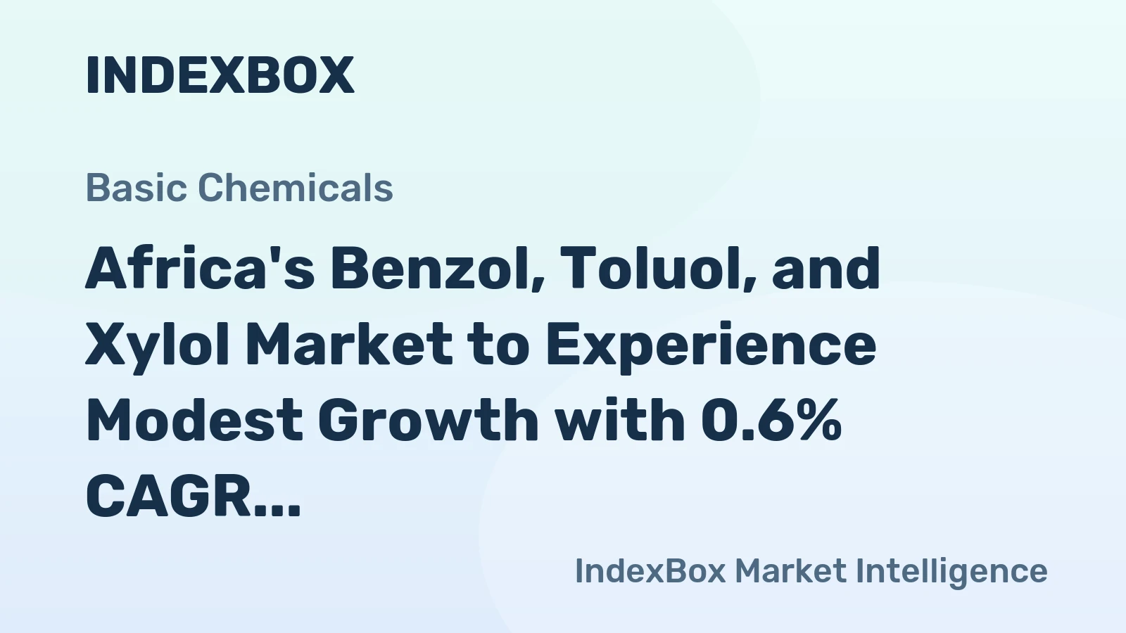 Africa's Benzol, Toluol, and Xylol Market to Experience Modest Growth with 0.6% CAGR Through 2035