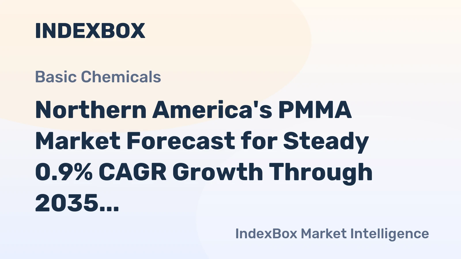 Northern America's PMMA Market Forecast for Steady 0.9% CAGR Growth Through 2035