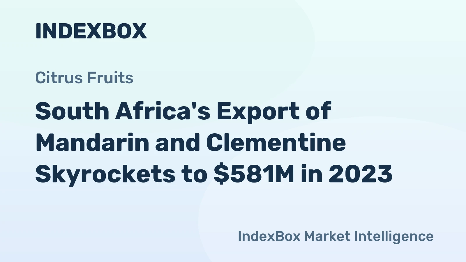 South Africa's Export of Mandarin and Clementine Skyrockets to $581M in 2023