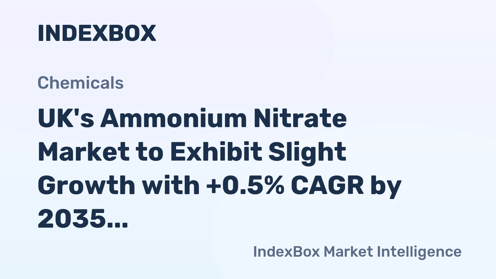 UK's Ammonium Nitrate Market to Exhibit Slight Growth with +0.5% CAGR by 2035