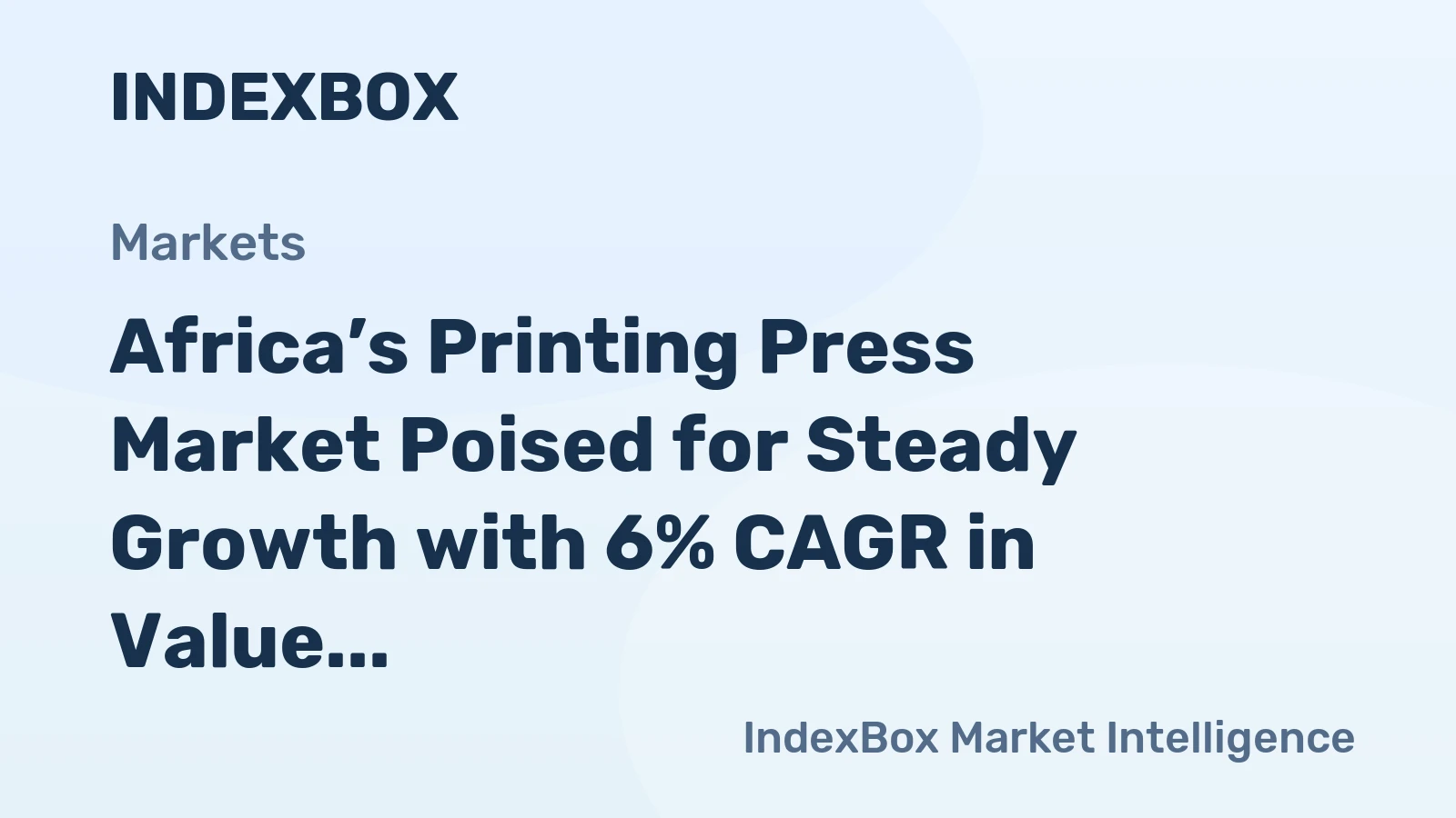 Africa’s Printing Press Market Poised for Steady Growth with 6% CAGR in Value Through 2035