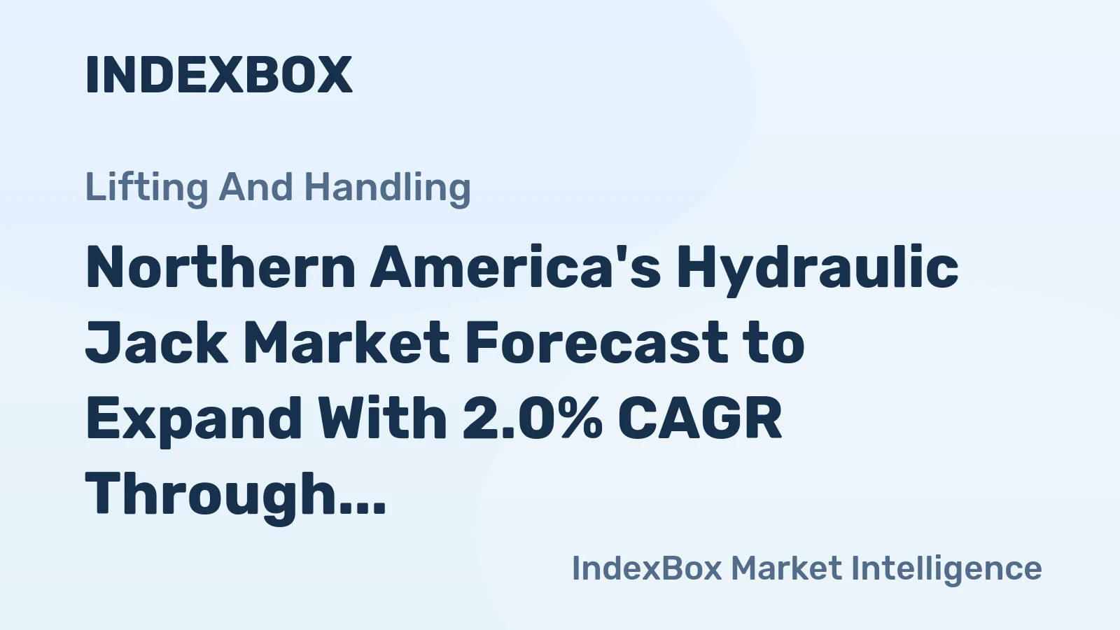 Northern America's Hydraulic Jack Market Forecast to Expand With 2.0% CAGR Through 2035